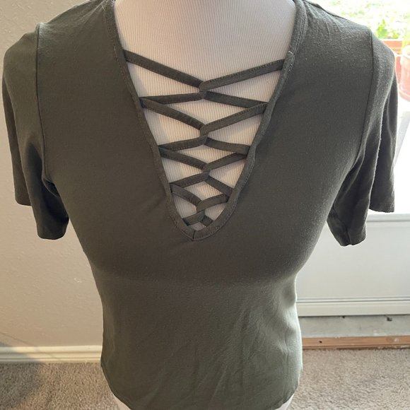 Atmosphere | Tops | 350 Atmosphere Vneck Criss Cross Top 4 | Poshmark